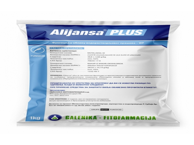 ALIJANSA PLUS bakar-oksihlorid + metalaksil-M 283.8 + 38.8 g/kg ...